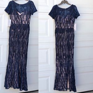 JS Collections | Dresses | Js Collection Navy Blue Gowns Dress | Poshmark